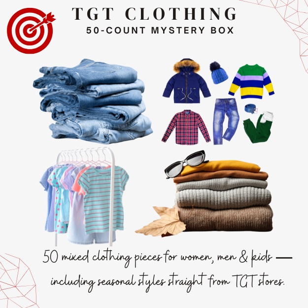 TGT Clothing Mystery Box — 50-Count – Pretty Packed